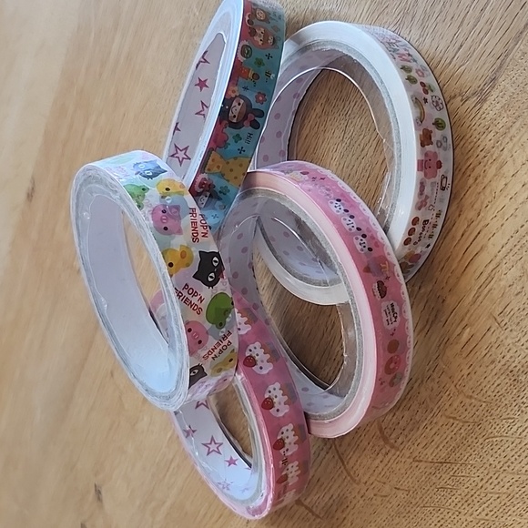 None | Other | 5 Rolls Of Kawaii Washi Style Plastic Pvc Decorative ...
